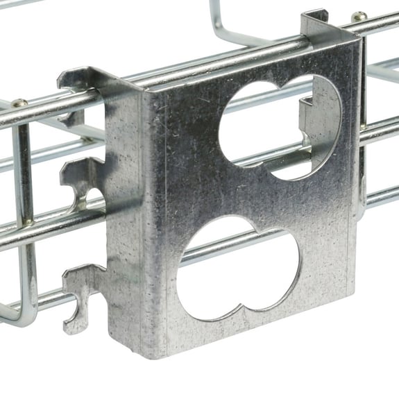 Conduit Plates which can be fixed onto side or base of basket - MIDFIX