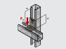 AB201 Angle Channel Bracket | Channel Brackets - MIDFIX