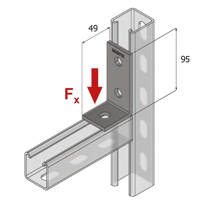 AB203 Angle Channel Bracket | Channel Brackets - MIDFIX