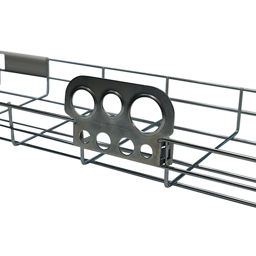 Conduit Plates which can be fixed onto side or base of basket - MIDFIX