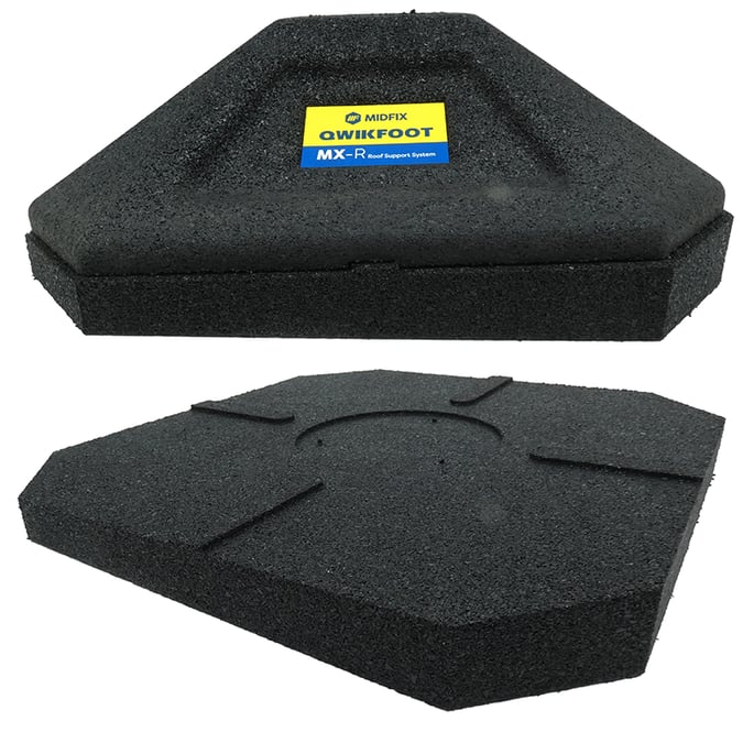 MX-R Qwikfoot Angled Pad - Roof Support System - Feet - MIDFIX